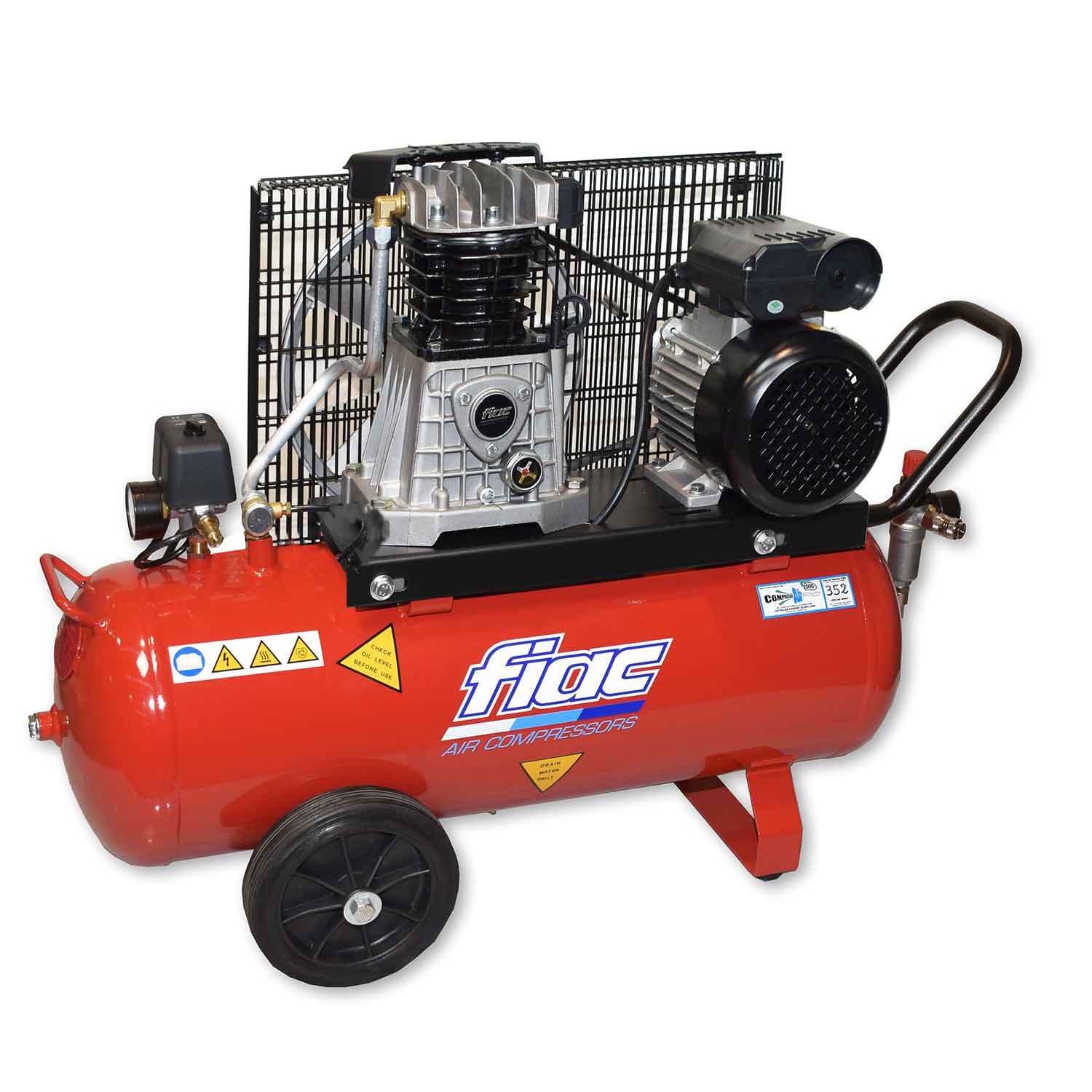 Compressore aria Fiac Ab 50-268 M con trasmissione a cinghia monofase ...