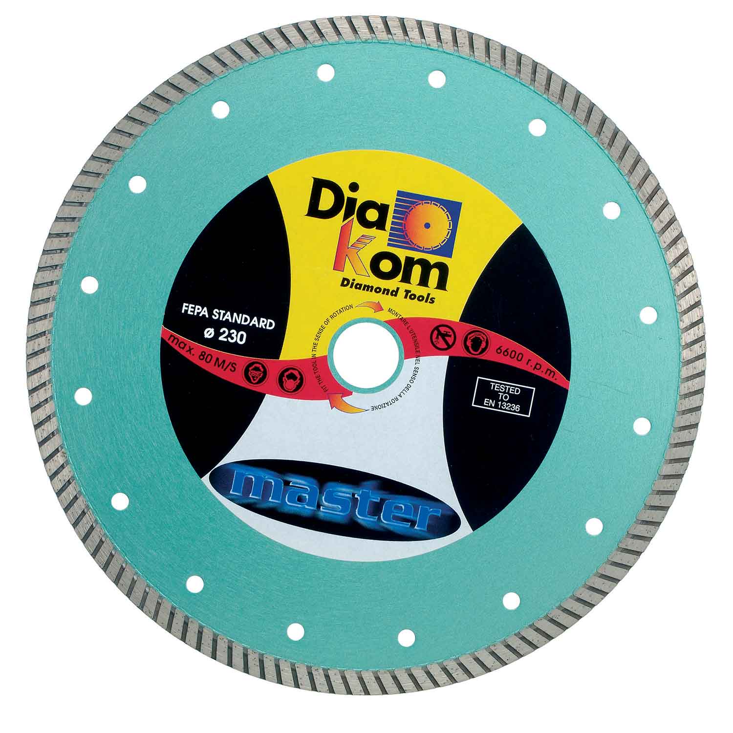 Disco diamantato zigrinato per taglio a secco di gres, klinder, granito ...