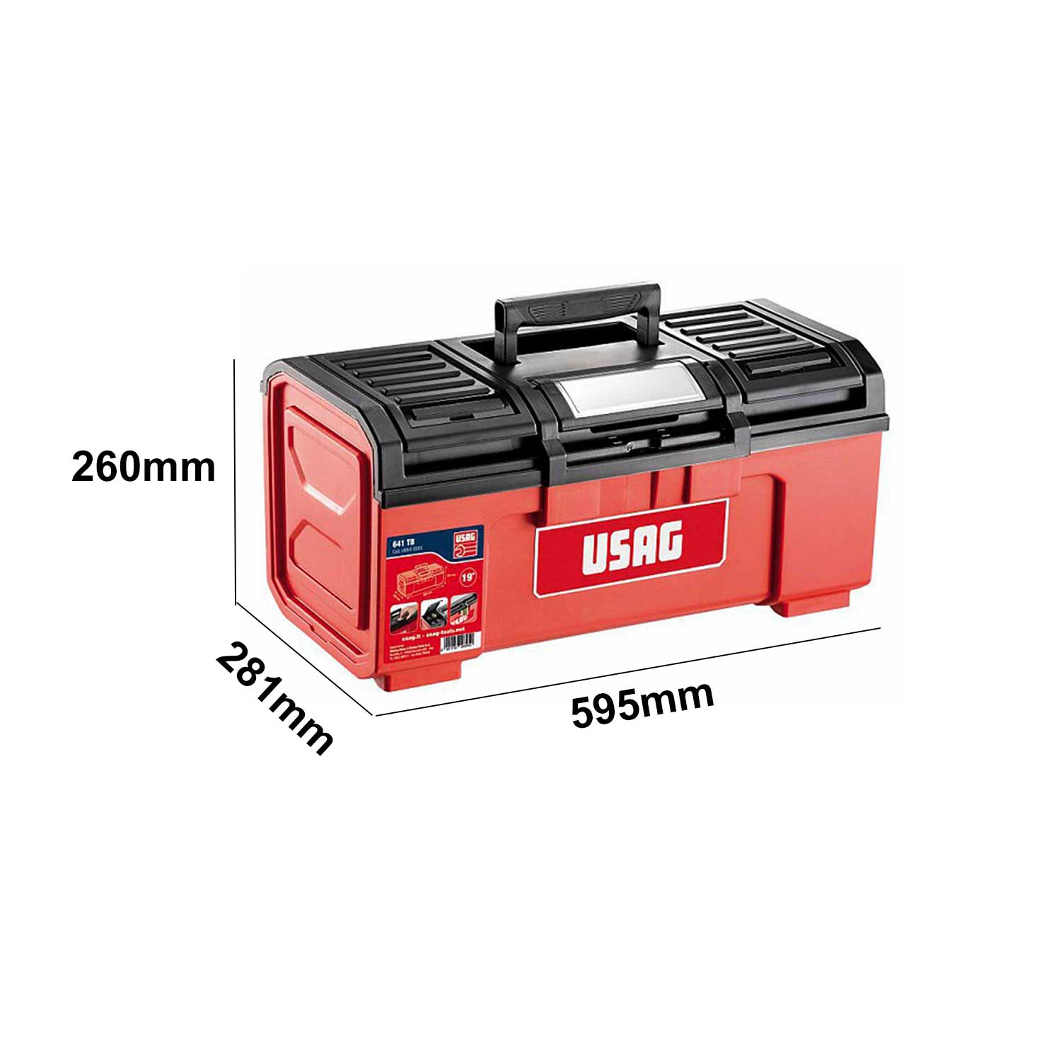 Cassetta Usag 641 TC porta utensili vuota 24" in plastica