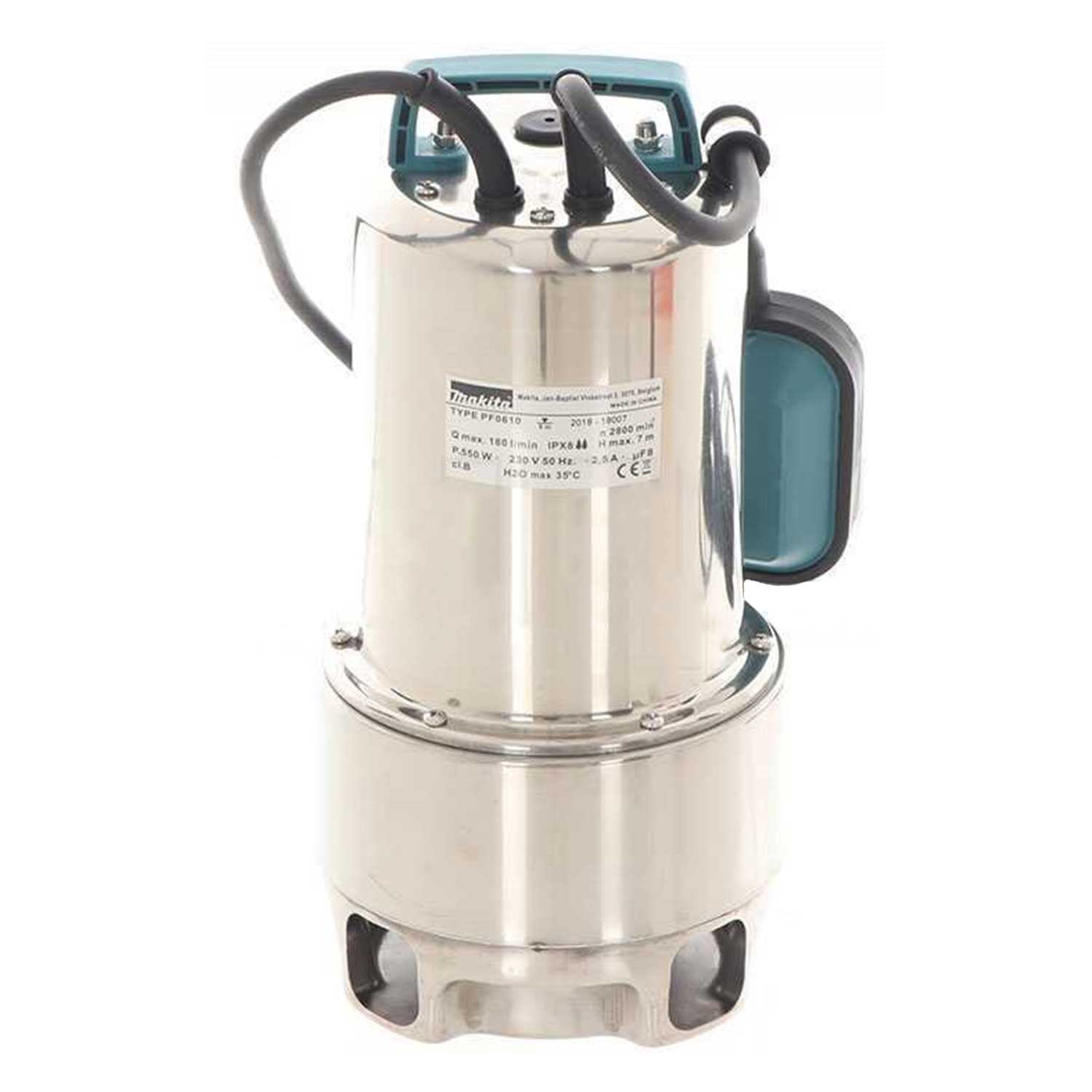 Pompa sommersa Makita PF1110 per acque scure potenza 1100 watt portata ...