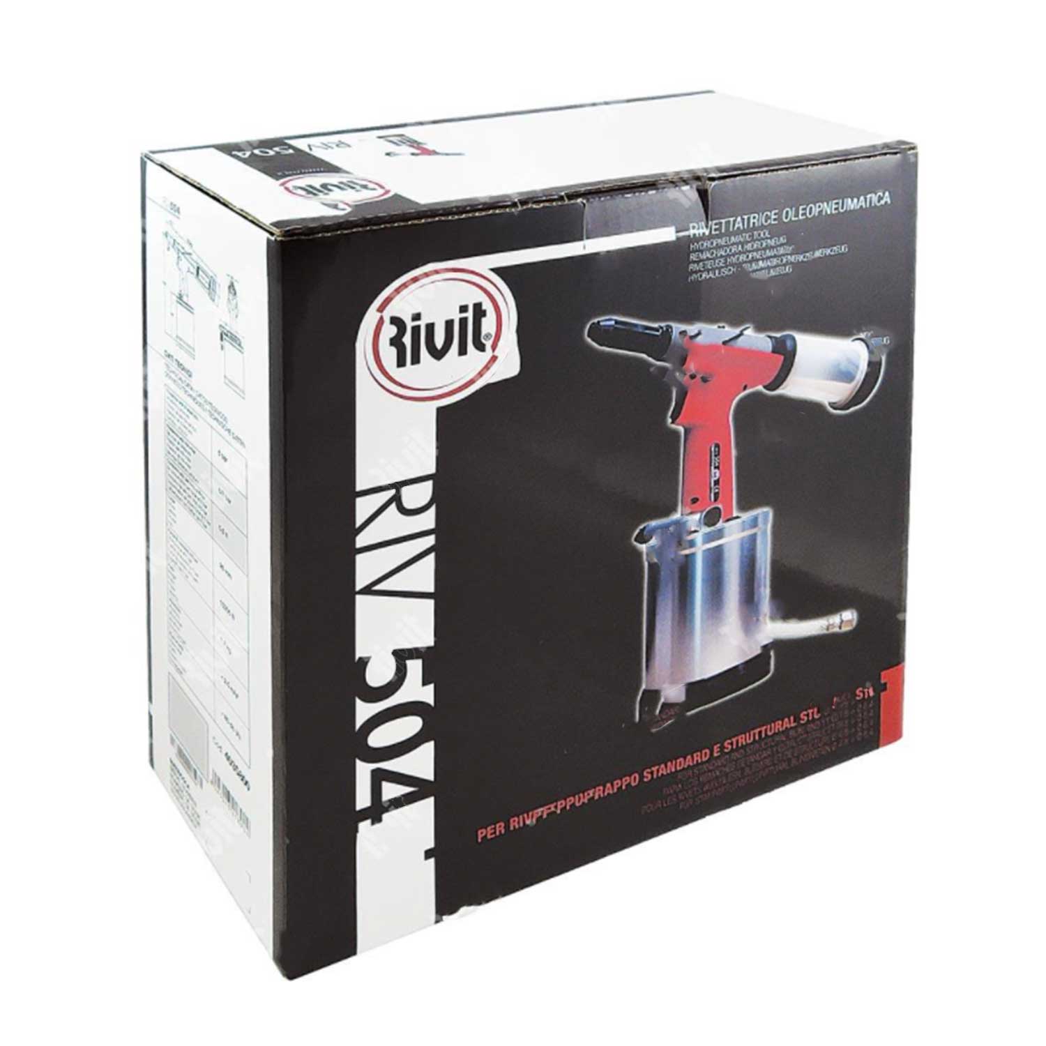Rivettatrice pneumatica RIVIT RIV504 per rivetti a strappo in tutte le ...