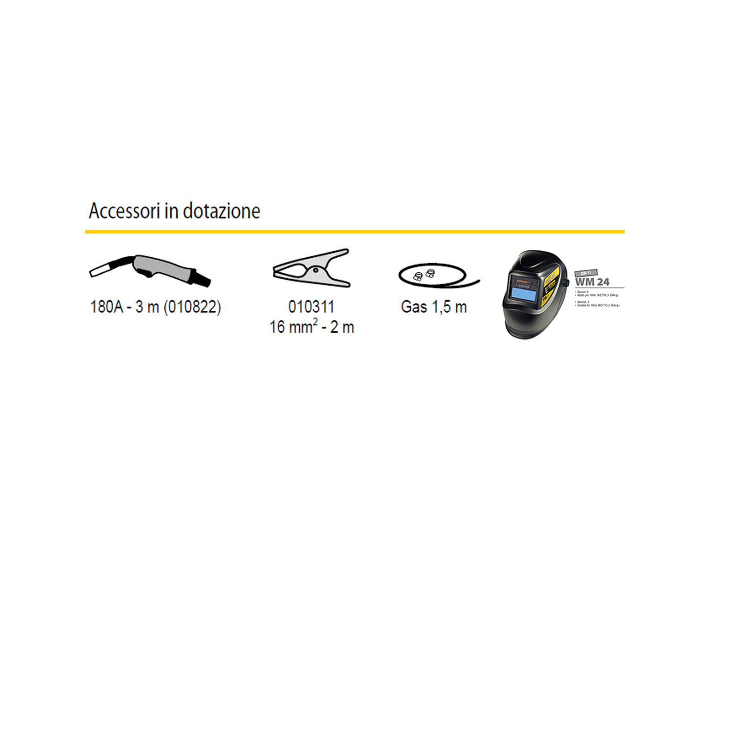Saldatrice Deca MIGA 218 multiprocesso saldatura a filo 180 Amp in ...