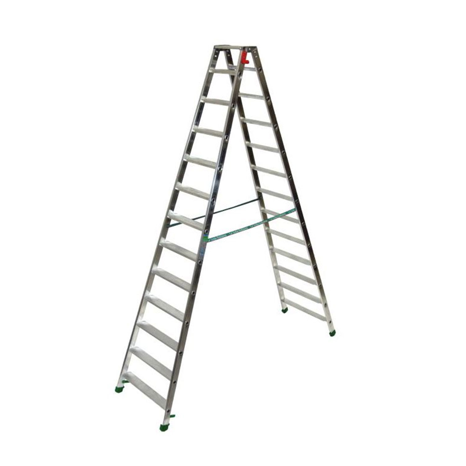 Scala doppia salita in alluminio Dupla 12 gradini più pianetto per uso ...