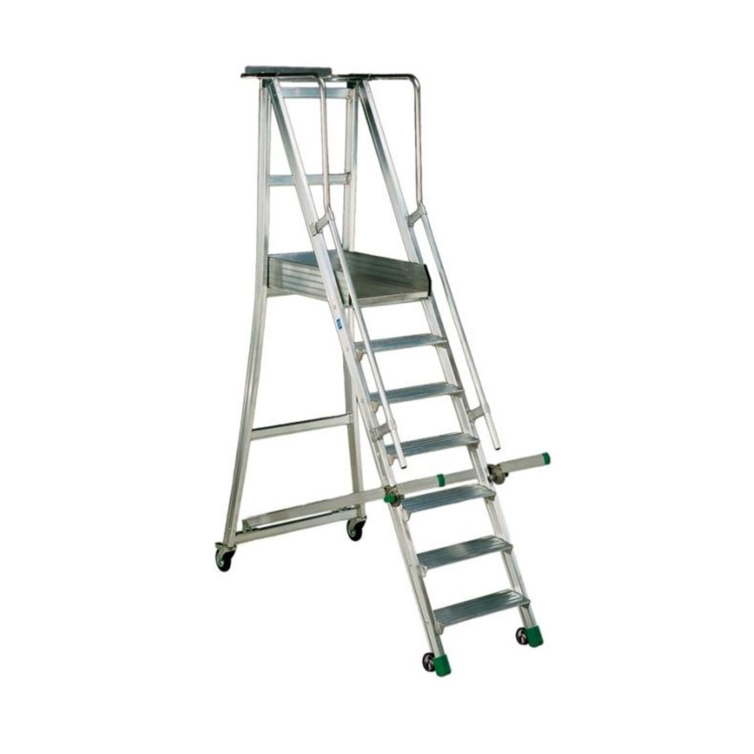 Scala a castello Facal Castiglia CA5/200 in alluminio con ruote 8 ...
