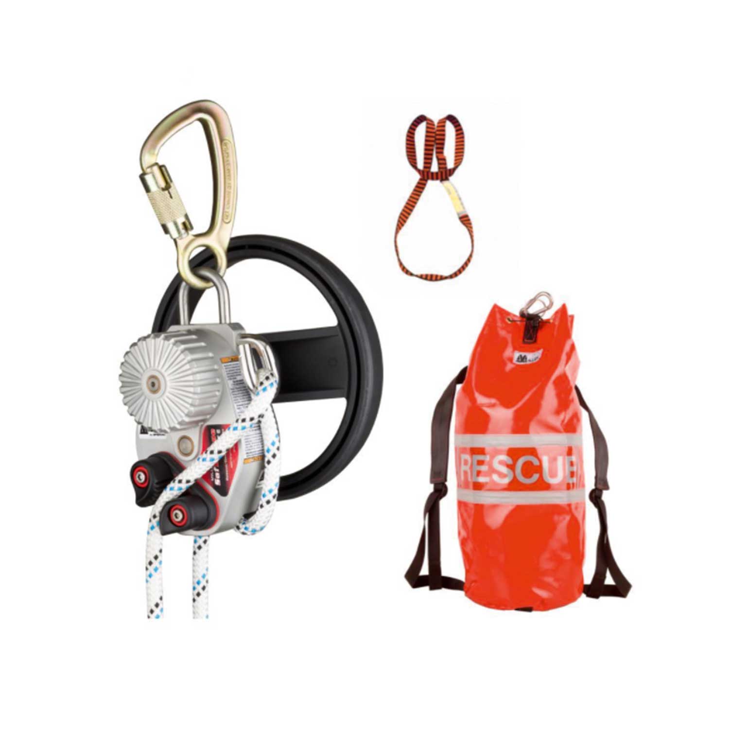 Kit discesa Honeywell 1029350 con fune 20m, fettuccia 1,2m e sacca ...